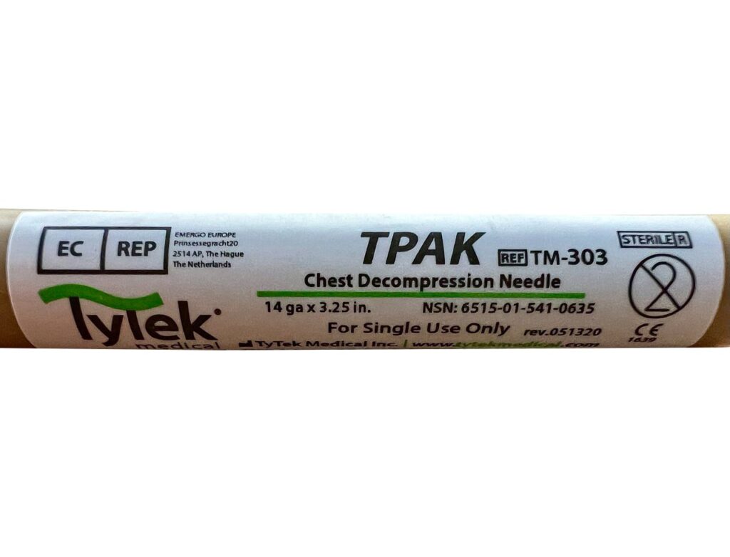 TPAK Dekompressionsnadel 14 G, Entlastungspunktionsnadel, Chest ...